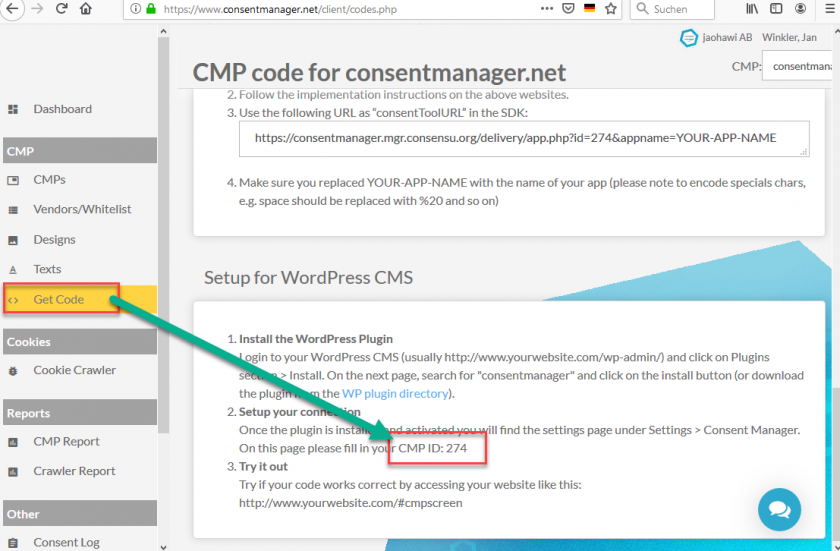 How to integrate the C... | consentmanager Help